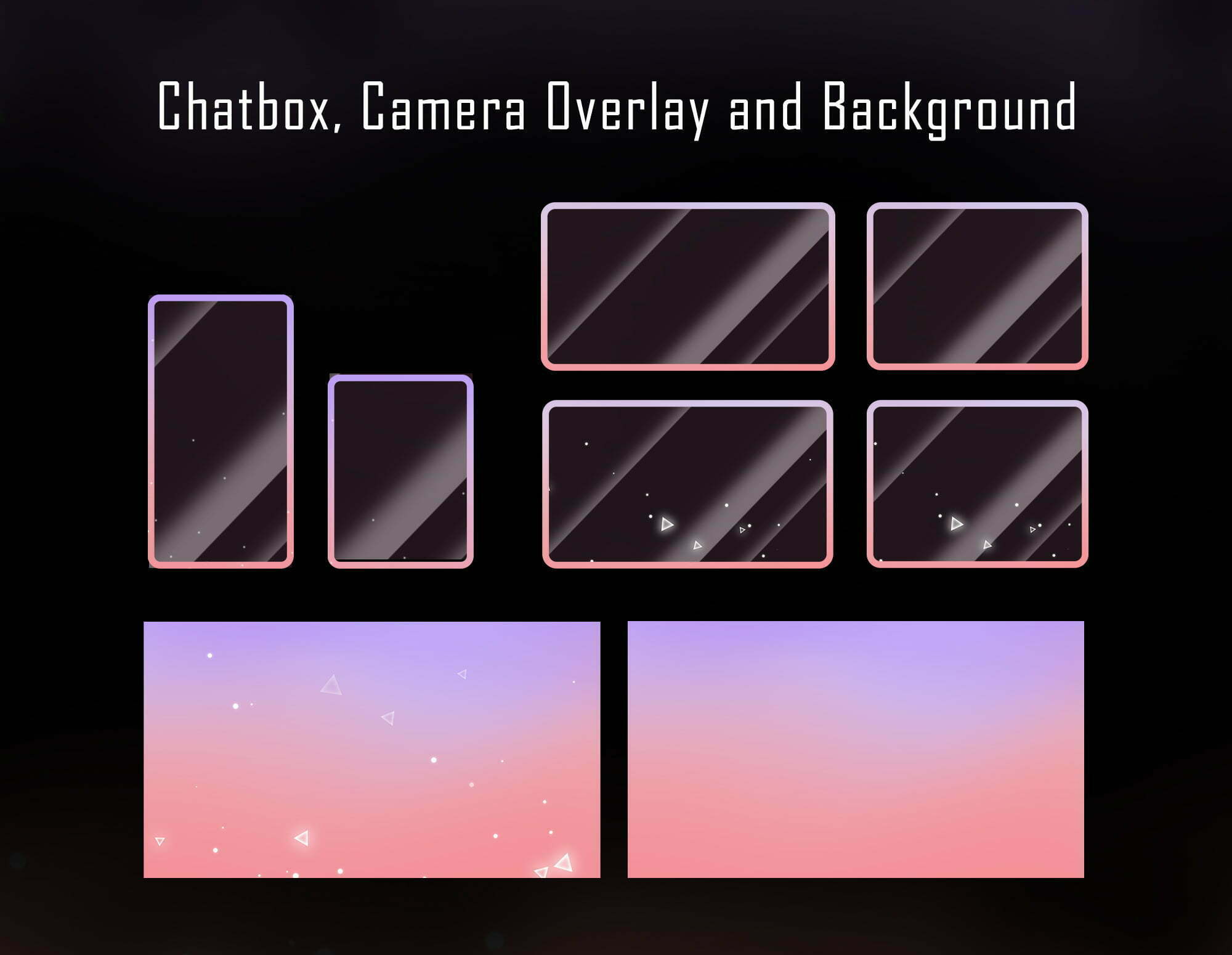 Magic Twitch Overlay Package - Animated Magic Triangle Particles ...